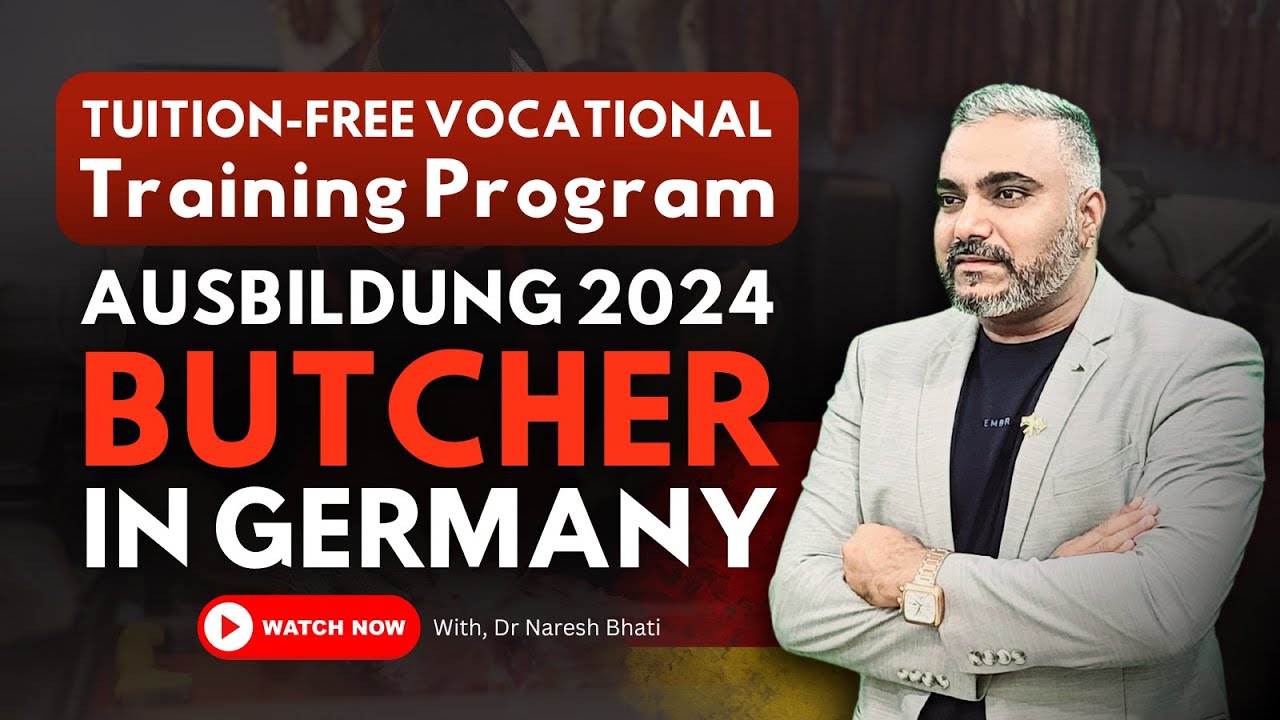 Butcher Job in Germany | Ausbildung Program | With Stipend | Explained ...