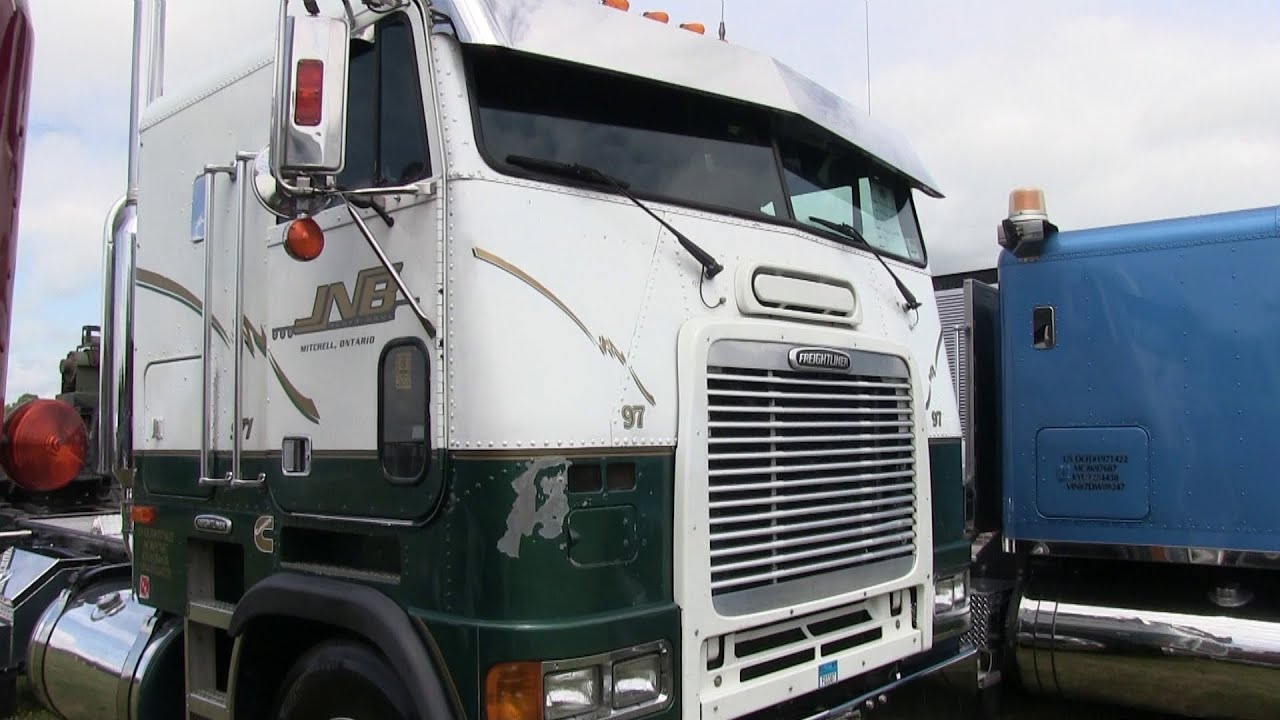 1997 Freightliner FLD Cabover At Clifford Truck Show 2024 - YouTube