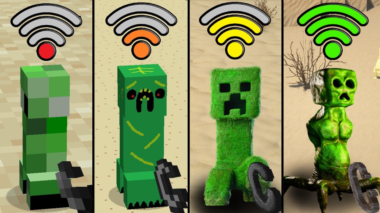 Creeper Using with Random Wi-Fi in Minecraft - YouTube