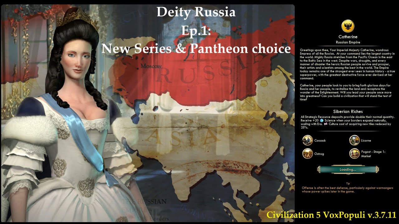 Civ 5 Vox Populi: Deity Russia - Ep.1: New series & Pantheon choice ...