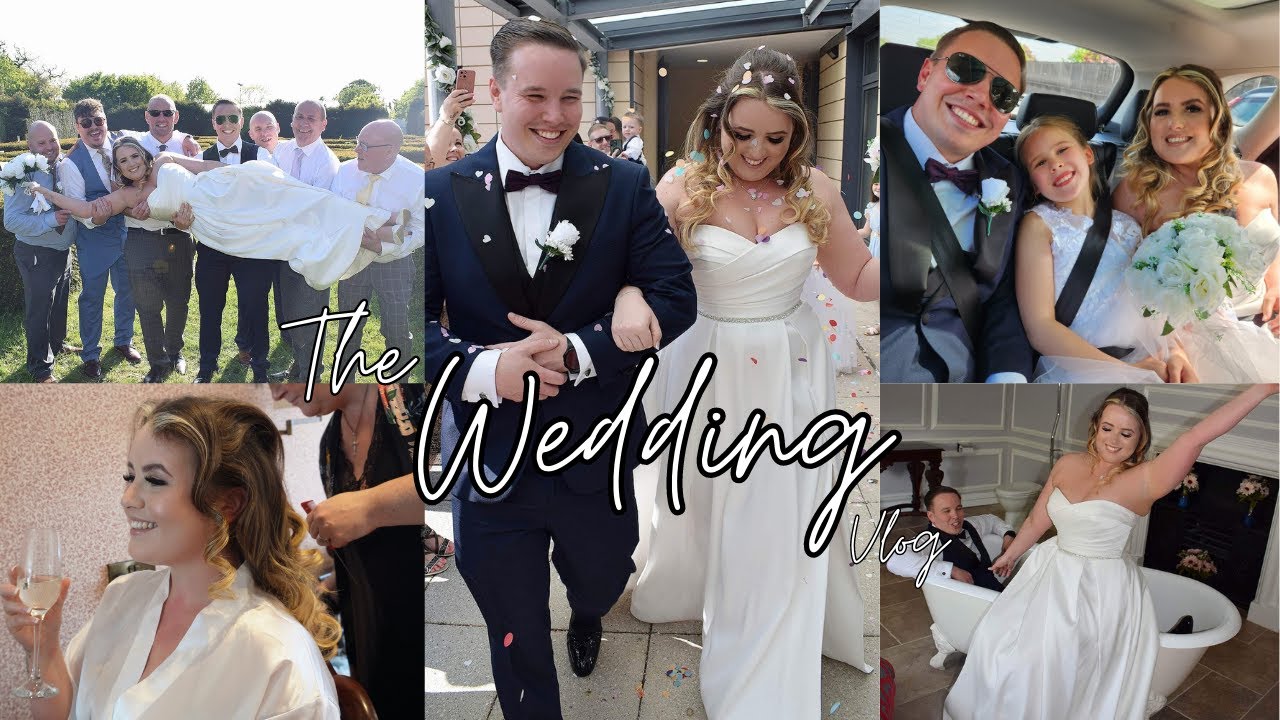 OUR WEDDING DAY *VLOG* behind the scenes, getting ready, ceremony ...
