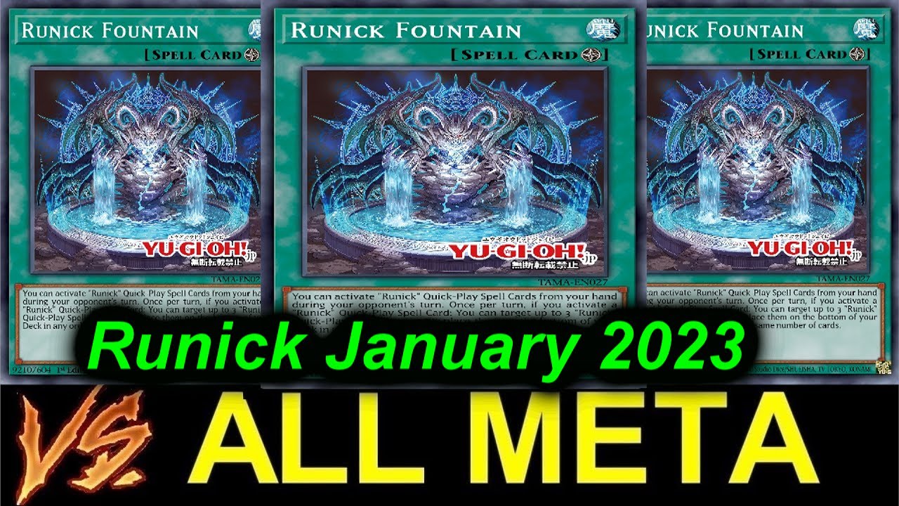 【EDOPRO】RUNICK VS ALL META DECKS January 2023 - YouTube
