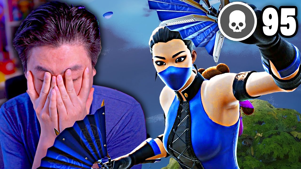 SO... i tried playing as Kitana in Fortnite... - YouTube