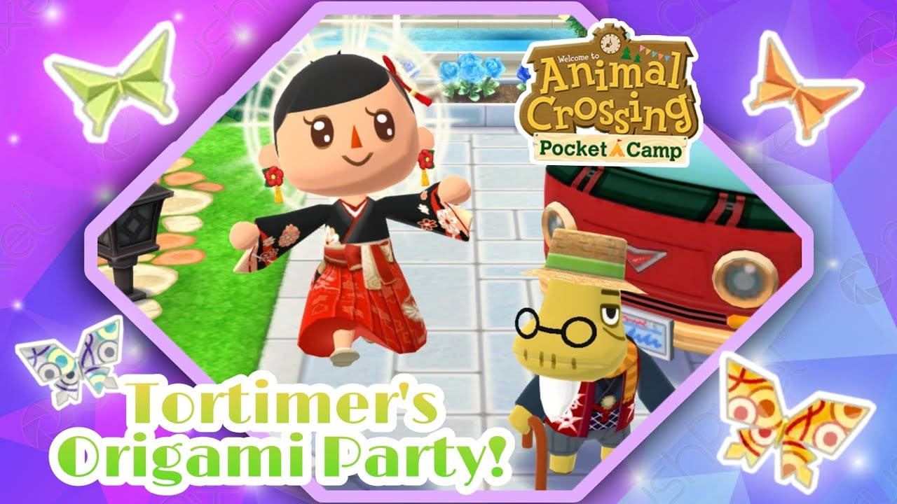 Tortimer's Origami Party (Gardening Event) 🐢 | Animal Crossing Pocket ...