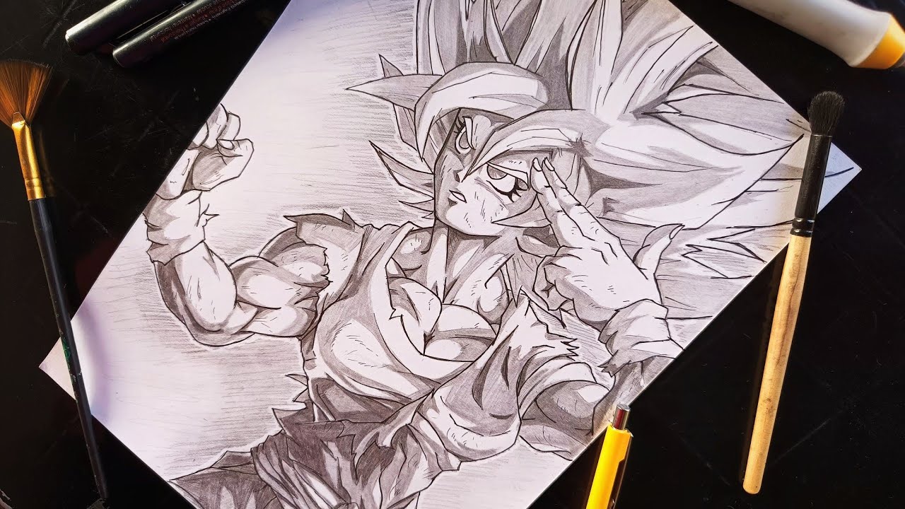 Femal Goku Drawing// Girl Goku Drawing// Dragon Boll Super Anime// Mr ...