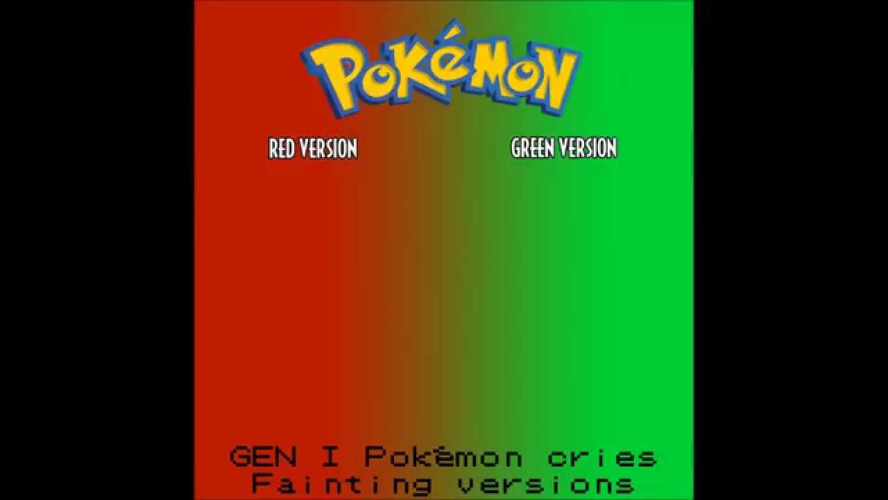 Generation I Pokémon cries - Fainting versions - YouTube