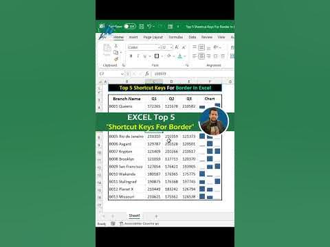 5 Excel Border Shortcuts You Need to Know 😮 #shorts - YouTube