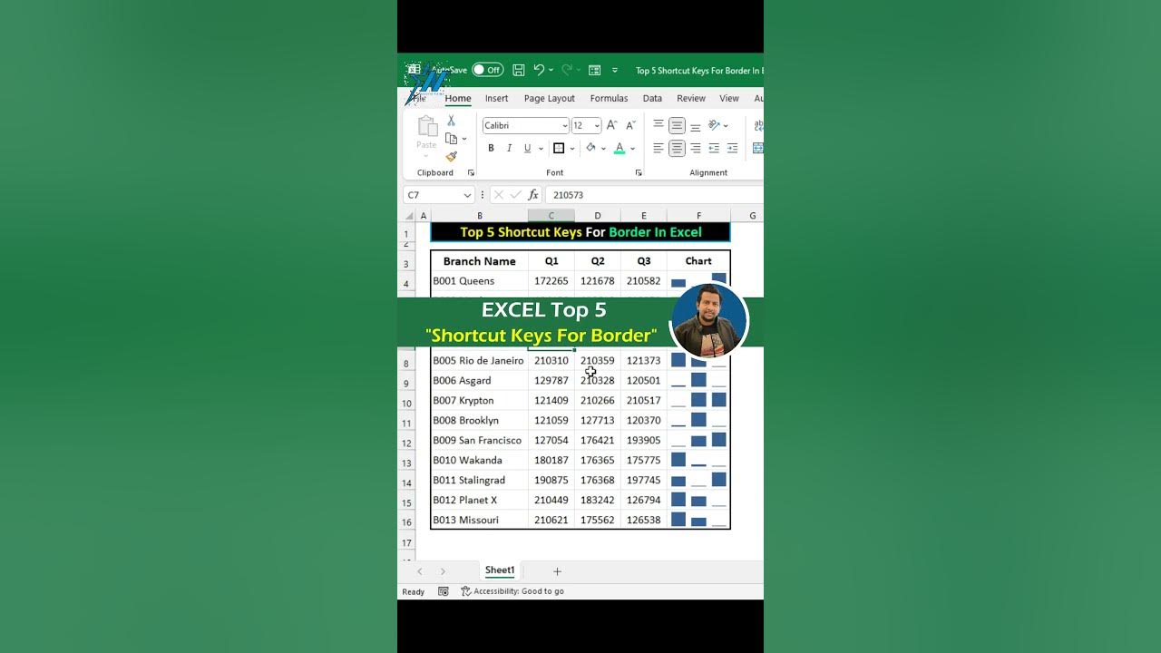 5 Excel Border Shortcuts You Need to Know 😮 #shorts - YouTube