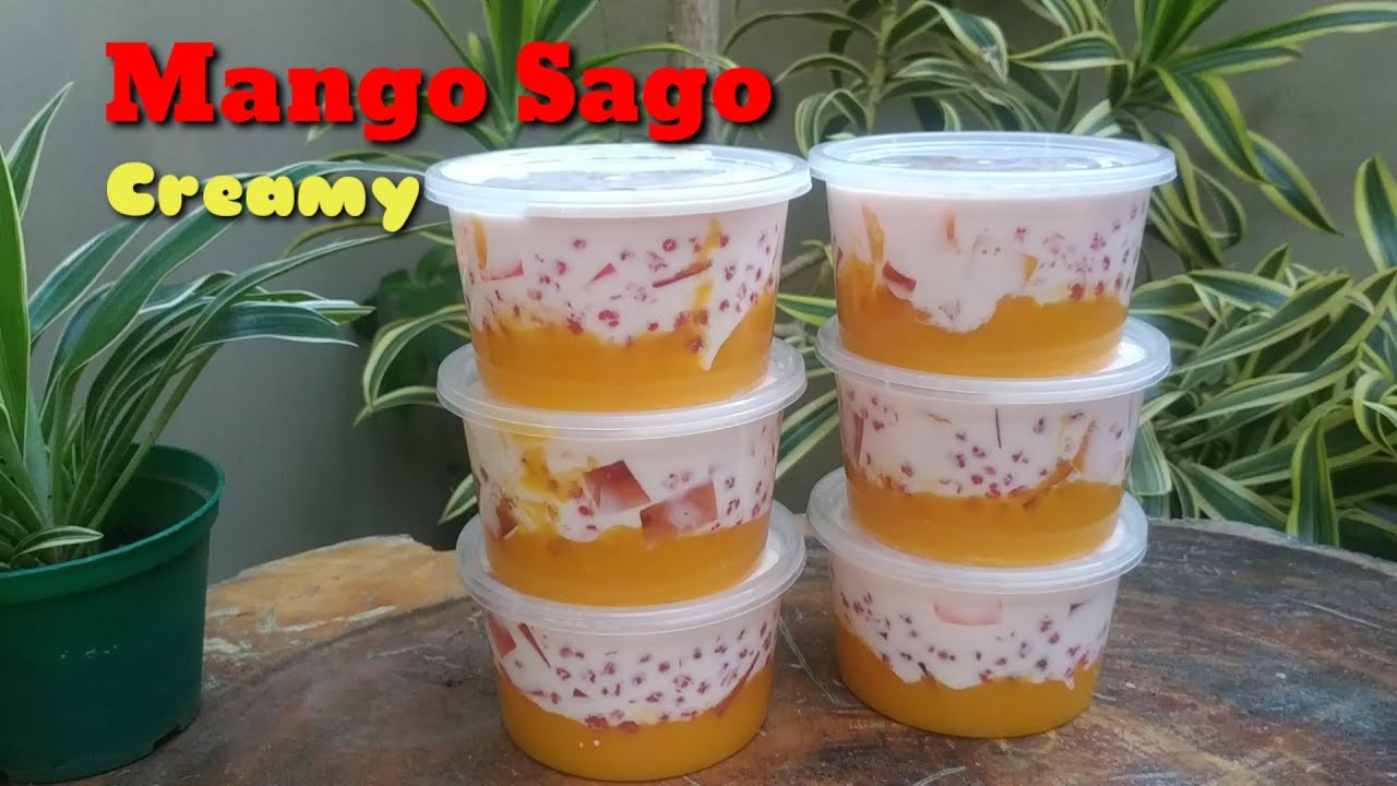 DESSERT MANGO SAGO CREAMY BIKIN KETAGIHAN ENAK BANGET - YouTube