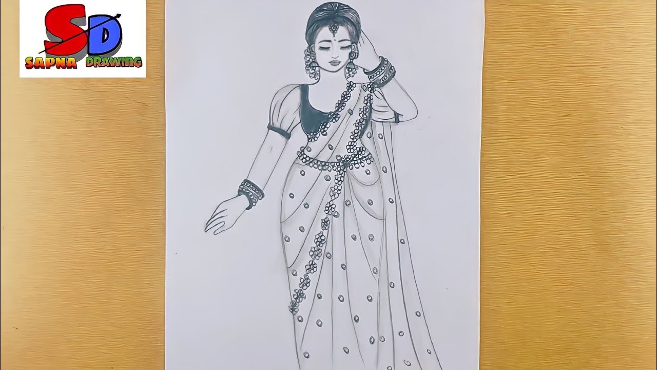 how to draw a beautiful women - Drawing easy | pencil drawing tutorial ...