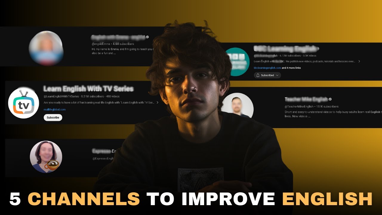 5 Youtube Channels to IMPROVE English - YouTube