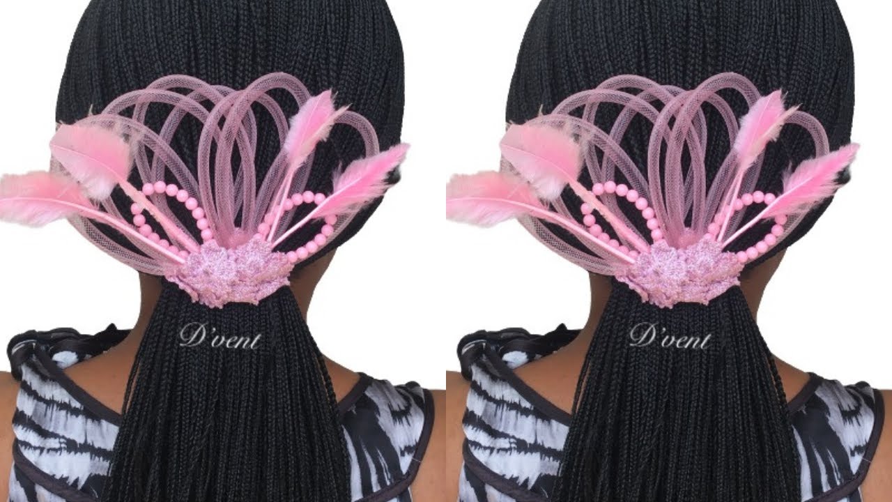 HOW TO MAKE THIS UNIQUE CRINOLINE HAIR RUFFLE - YouTube