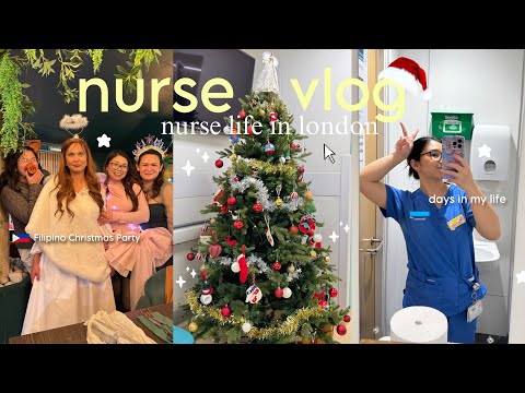 NURSE VLOGMAS🎄👩🏻‍⚕️| Days in My Life as a Filipino Nurse + Christmas Party Prep
