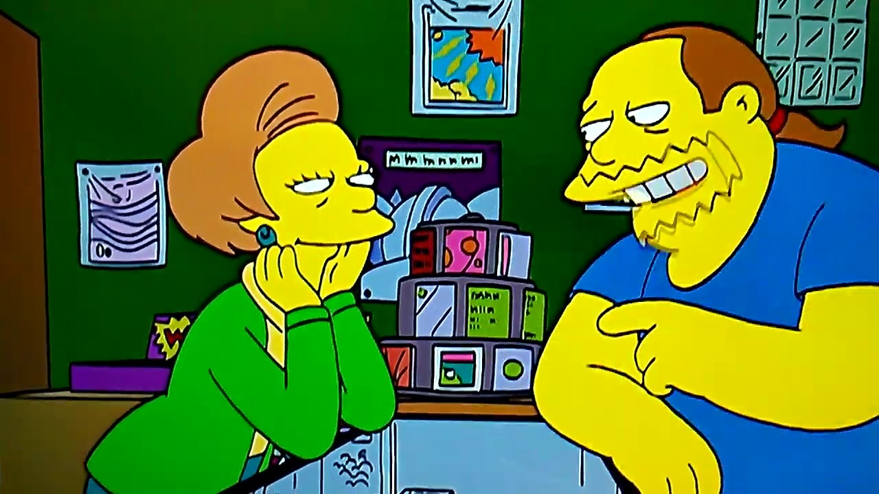 The Simpsons-Mrs. Comic Book Guy - YouTube