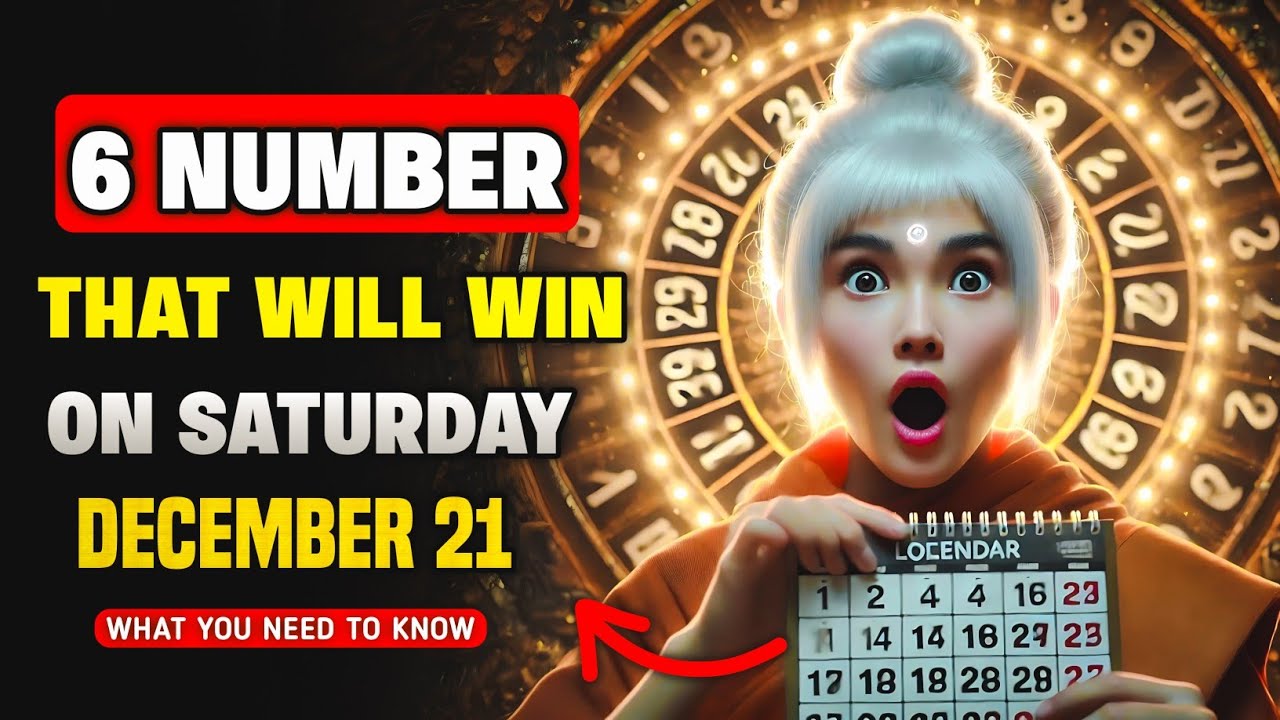 6 Lucky Numbers to FOCUS and GET RICH on December 21, 2024 | Buddhist ...