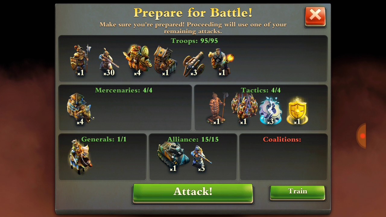 DomiNations Gunpowder age vs Gunpowder age world war 5* 2017.04.02 ...