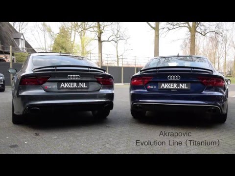 Audi RS7 Akrapovic Evolution Line vs. Sport Exhaust