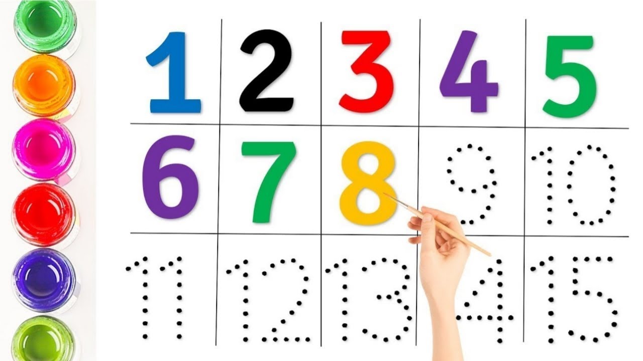 Counting 1234, Number Names, Counting Numbers, Learn Counting 123456 ...