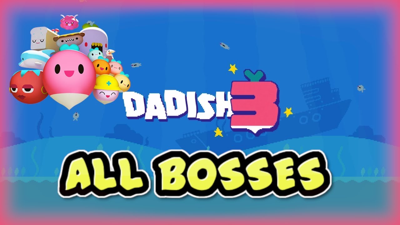 [Dadish 3] - All Bosses + Ending - YouTube