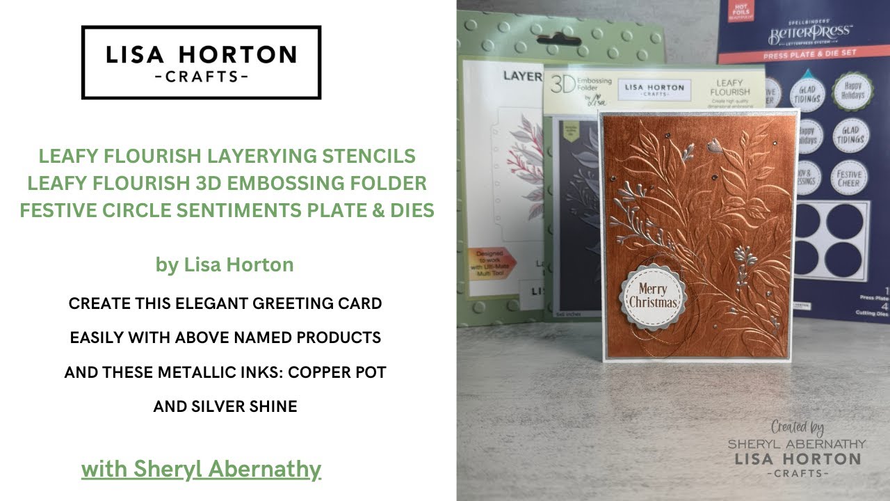 Crafting Live with the Leafy Flourish Products - YouTube