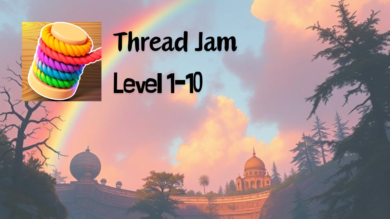 Thread Jam - Untangle 3D Ropes : Level 1~10 Walkthrough - YouTube