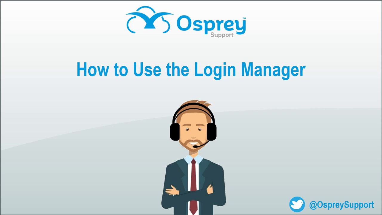 Thursday Tip: How to Use the Login Manager - YouTube