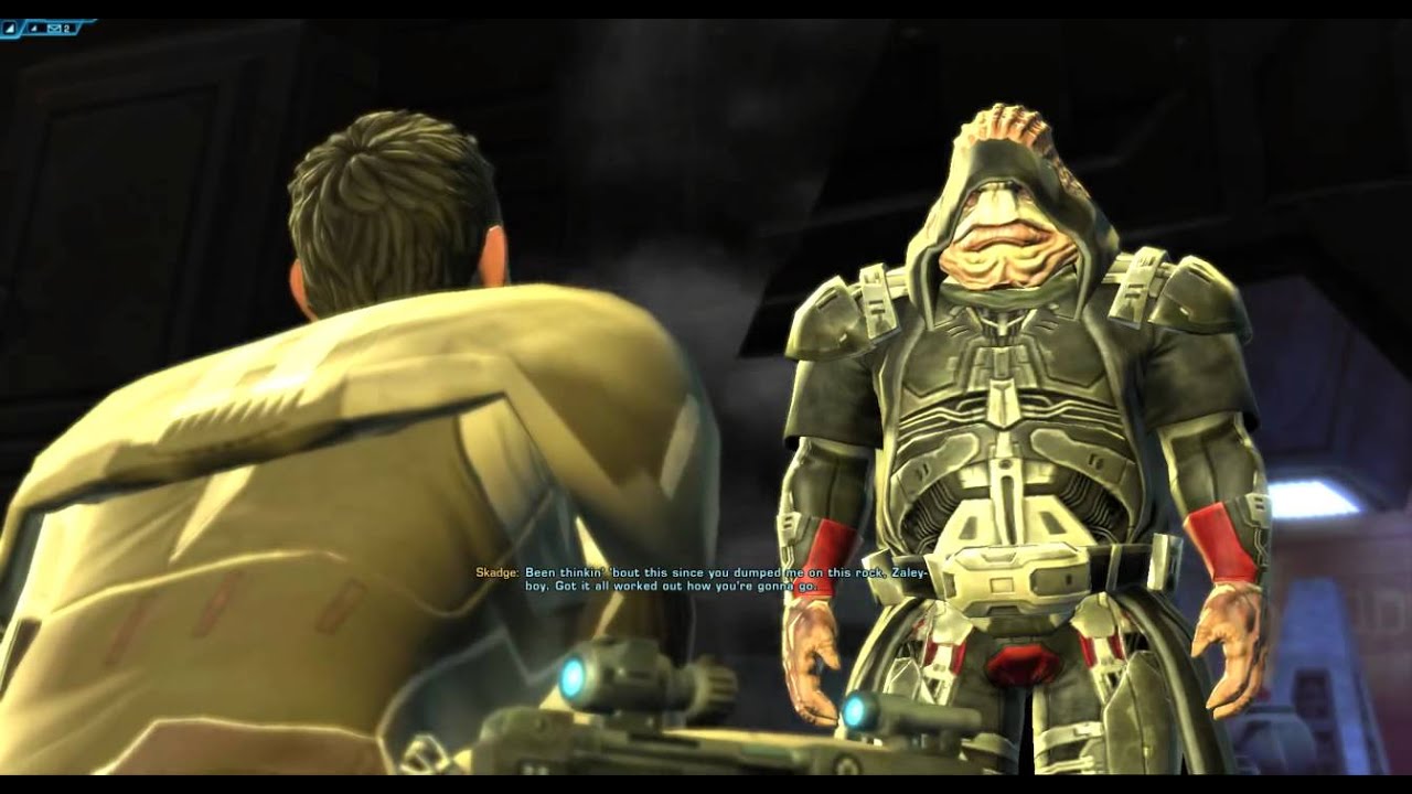 SWTOR (closed beta): Bounty Hunter gaining companion Skadge - YouTube