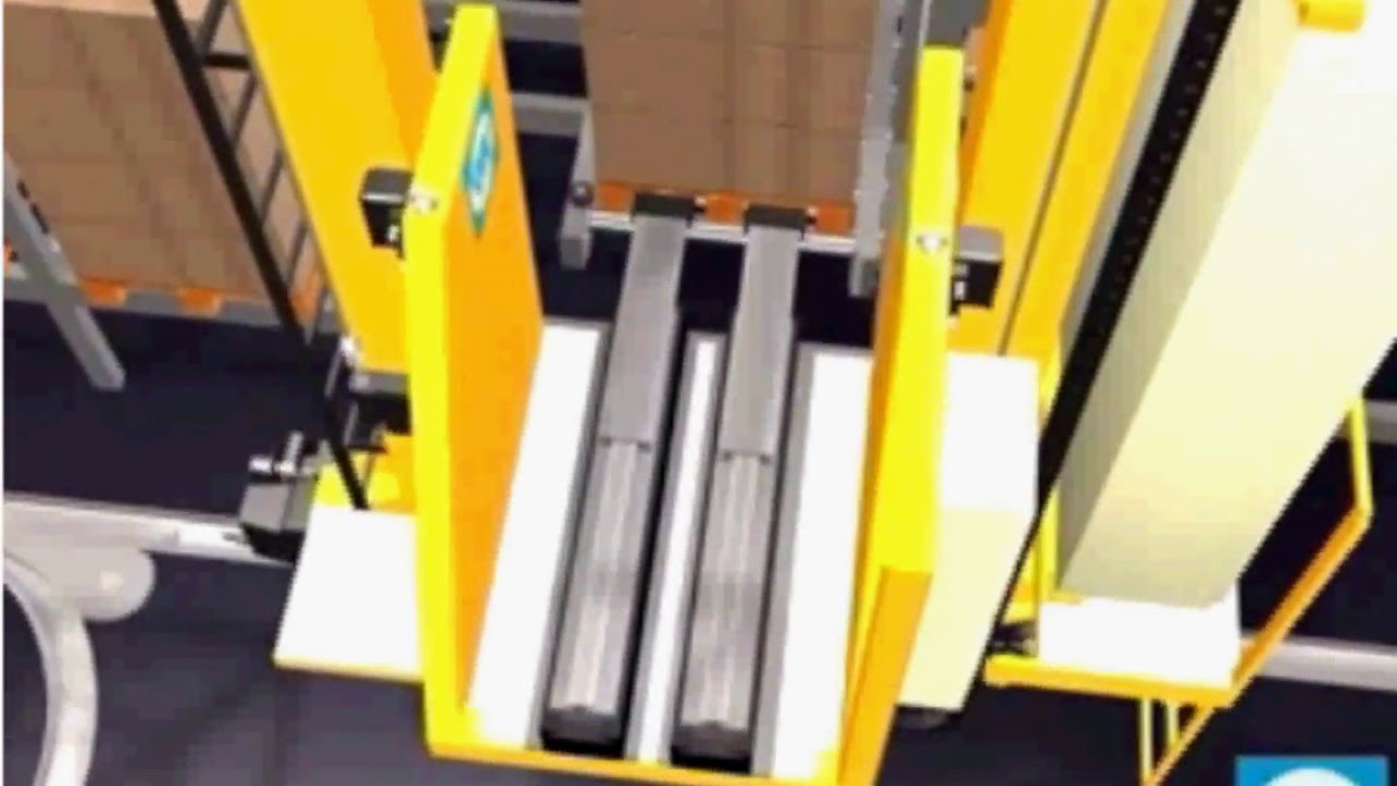 Automated Rack with track changing stacker - YouTube