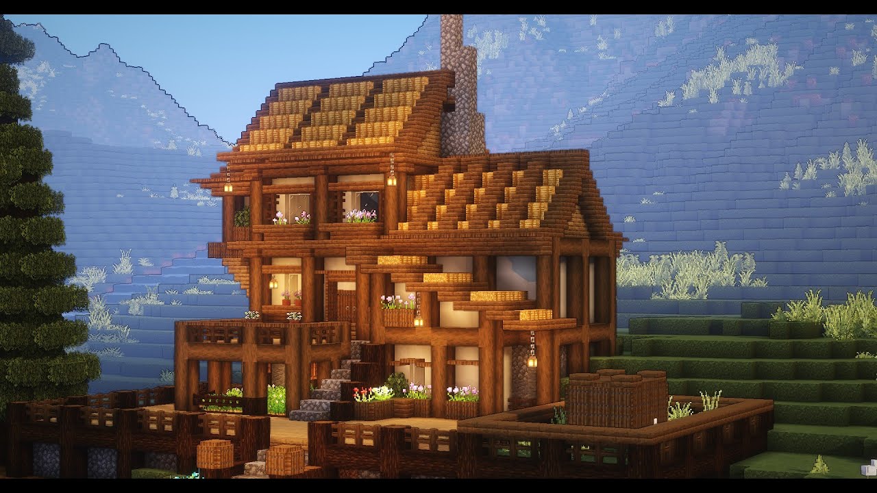 Minecraft Timelapse - Build a Little House on the Prairie - YouTube