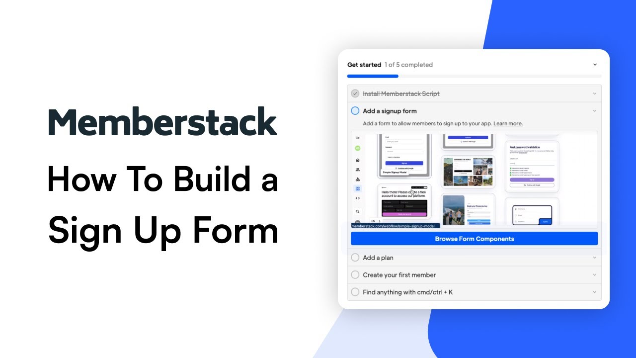 How To Build A Custom Signup Form In Webflow Memberstack Tutorial