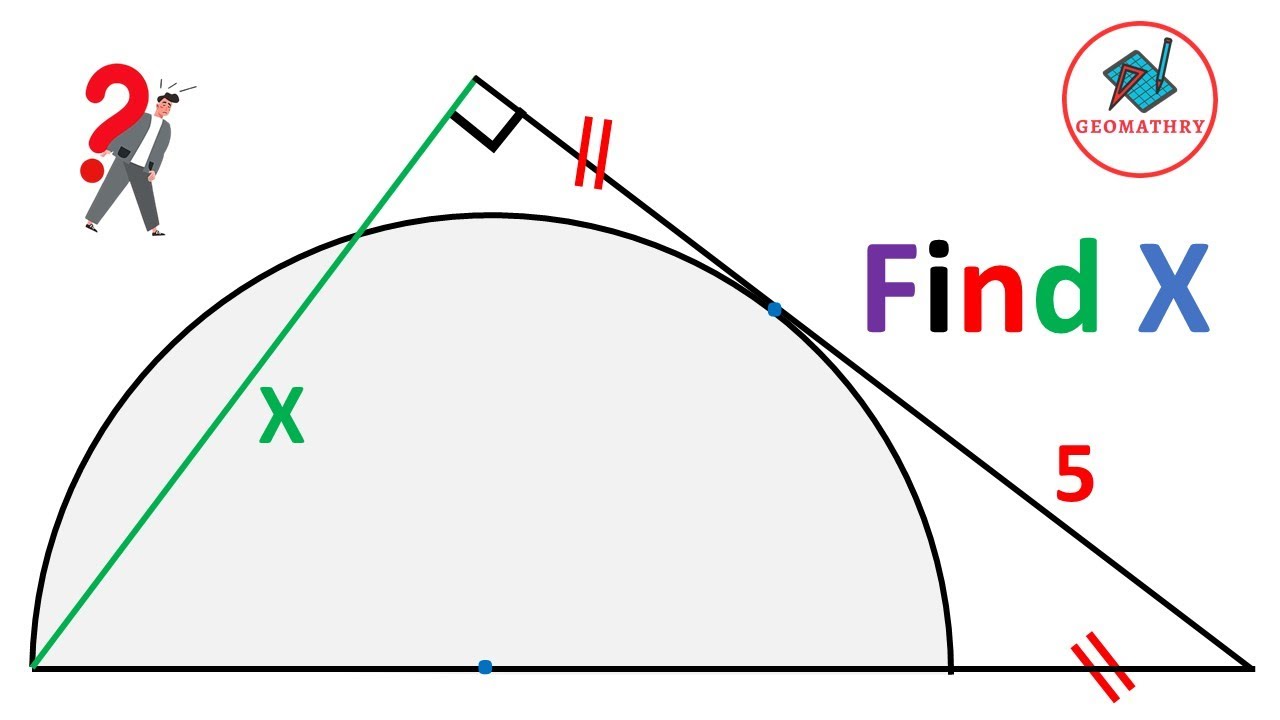 How to Find The Length of X in the Triangle | Geometry | Math - YouTube