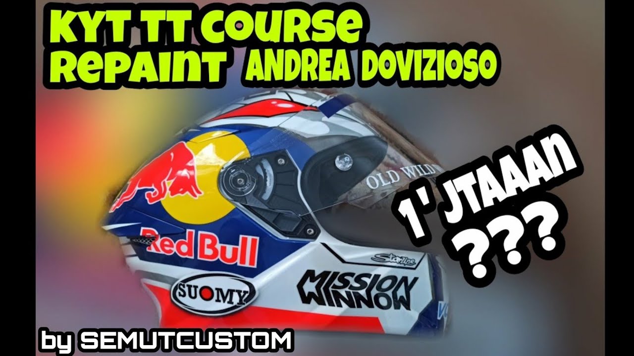 HELM KYT TT - COURSE Repaint motif Andrea Dovizioso BY SEMUT ...