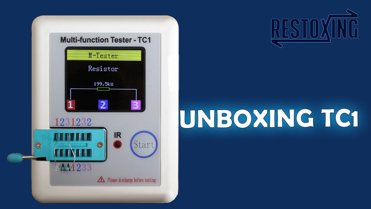Unboxing TESTER TC1 y PRUEBAS | Transistor Tester TC1- ESR - YouTube