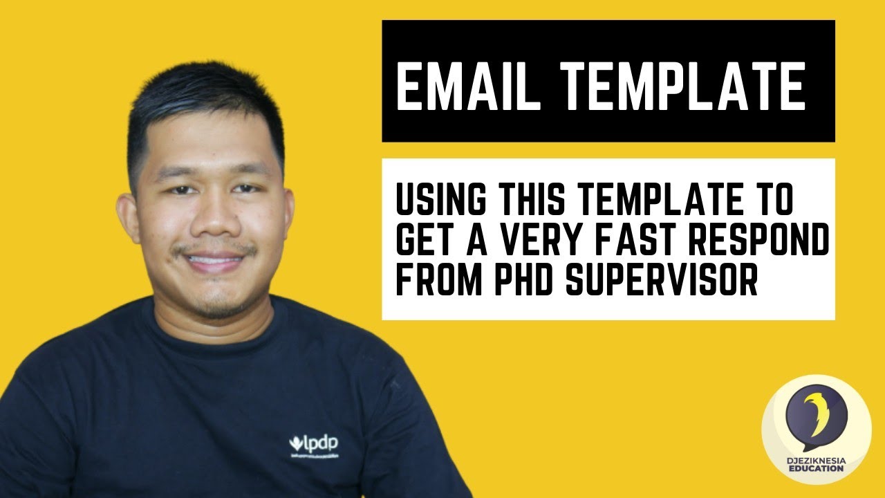 How to Email a Potential PhD supervisor | TEMPLATE | The University of ...