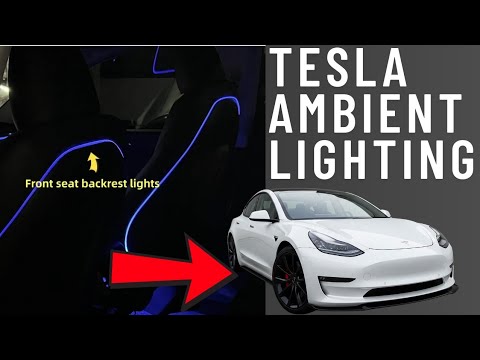 🌈 Tesla Backseat AMBIENT LIGHTS! Easy Tialoyelf Install (Model 3/Y ...