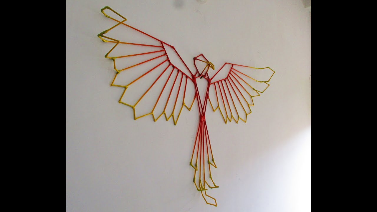 DIY Flying Phoenix Wall Decor | Phoenix Sculpture | Home Decor Crafts ...
