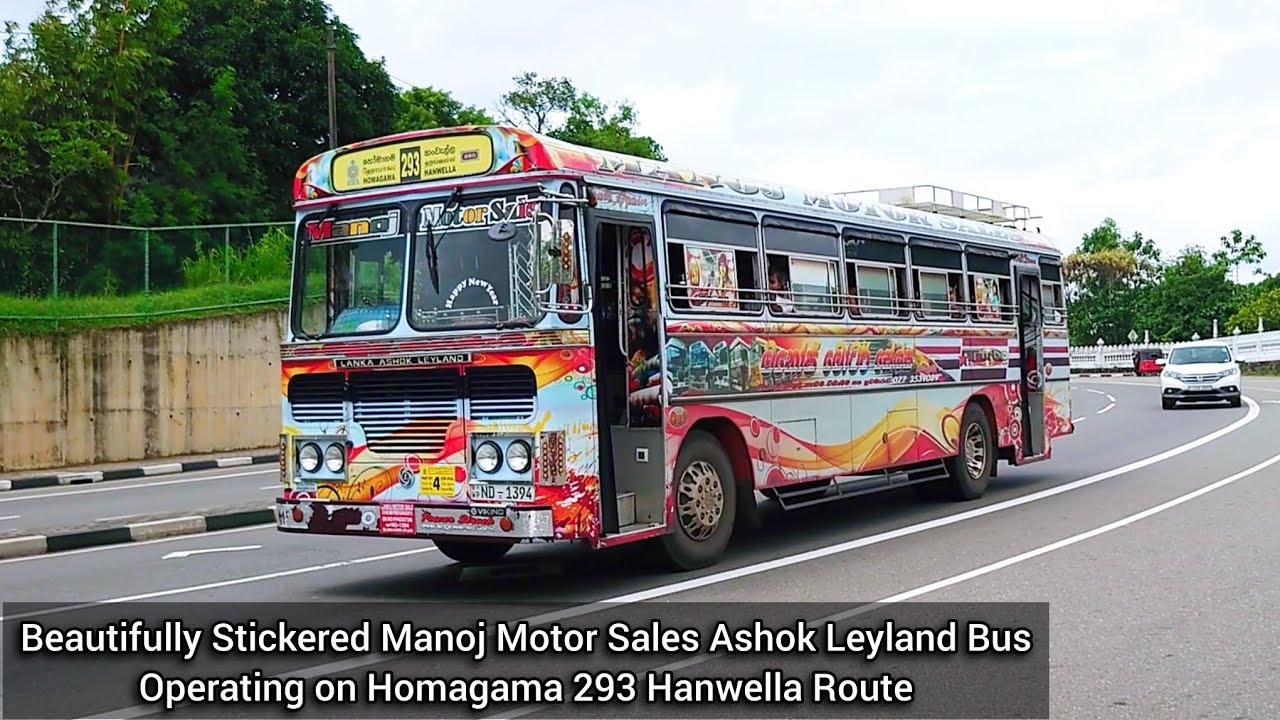 Full Stickered Ashok Leyland Bus Of Manoj Motor Sales Operating on ...