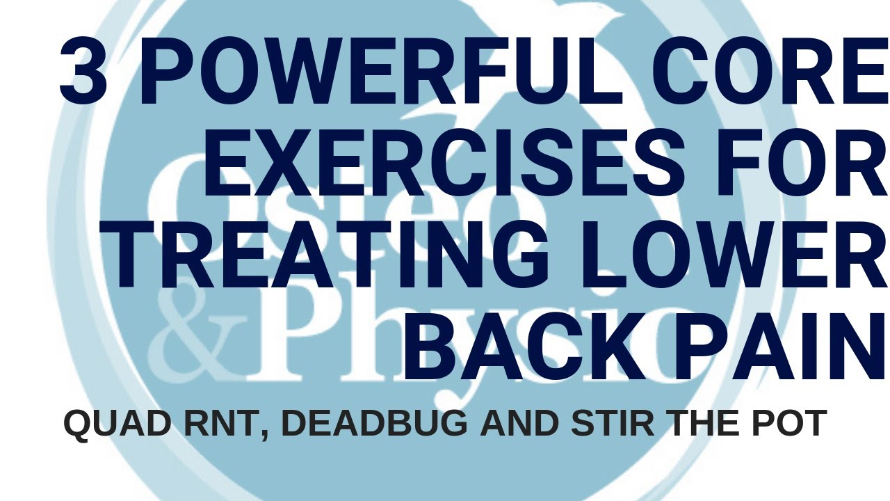 3 powerful core activation exercises for treating lower back - YouTube