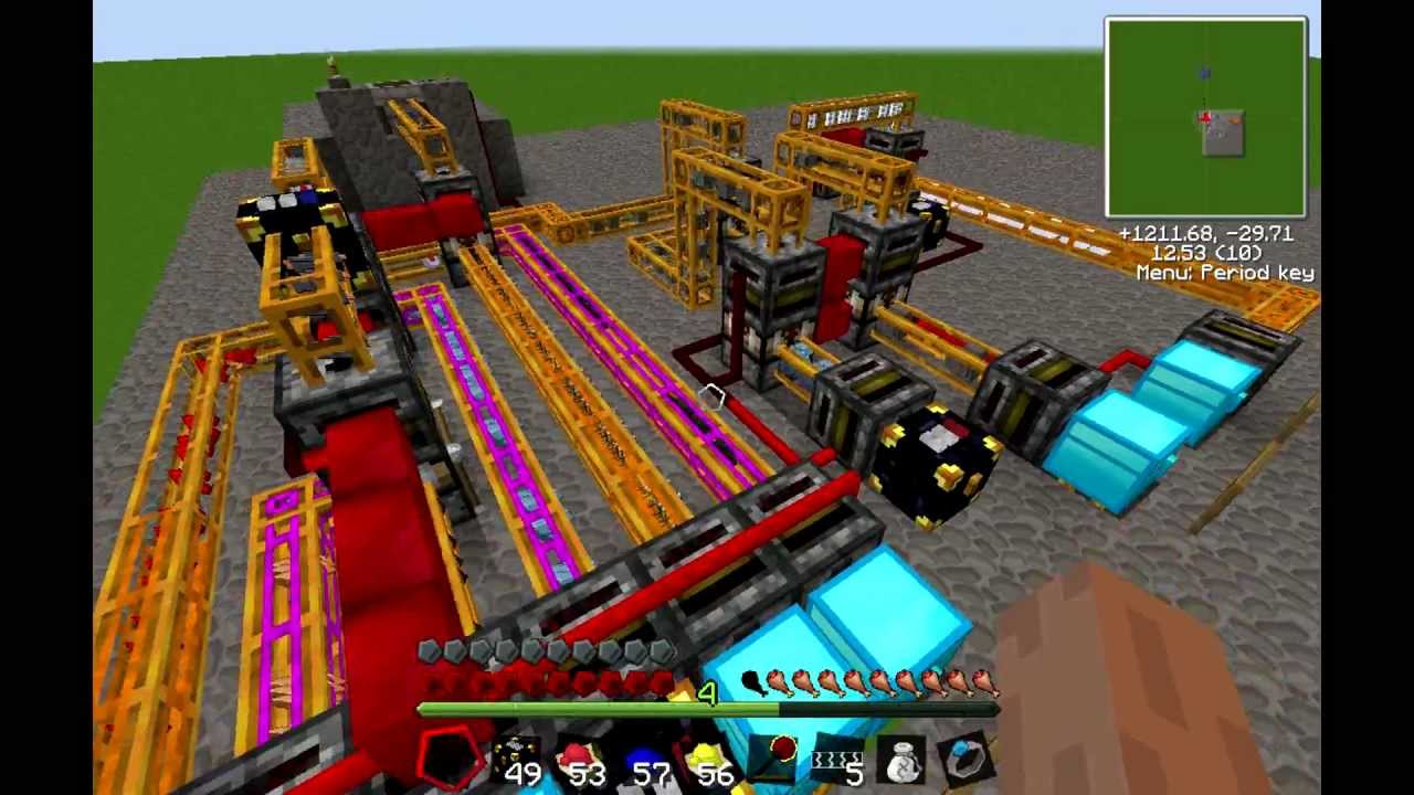 Minecraft Solar panel factory with Tekkit new design - YouTube