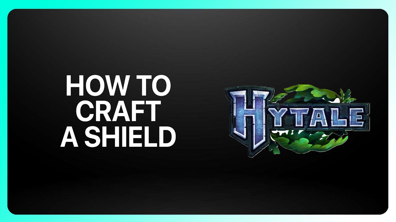 How To Craft A Shield In Hytale ! Tutorial - YouTube