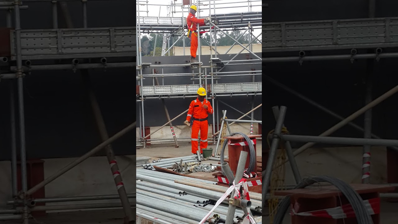 PEMASANGAN SCAFFOLDING Di SISI DALAM TANGKI #scaffolding #scaffolder # ...