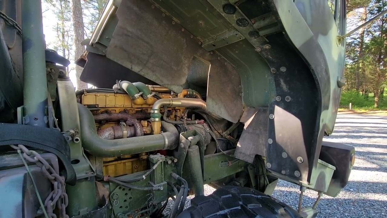 LMTV M1078A1 Air Operated Cab Lift - YouTube