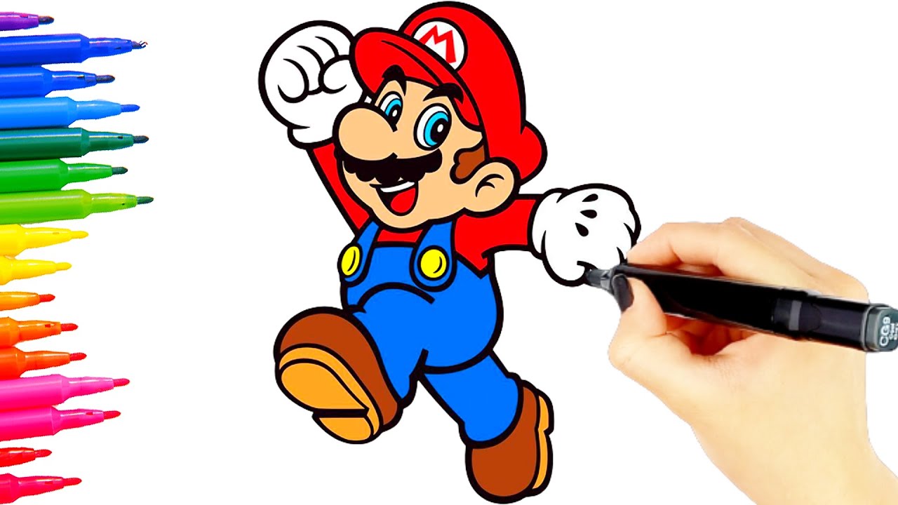 Drawing Characters from Super Mario Bros - YouTube