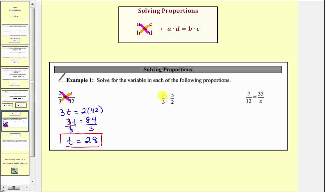 Solving Proportions (L6.2) - YouTube