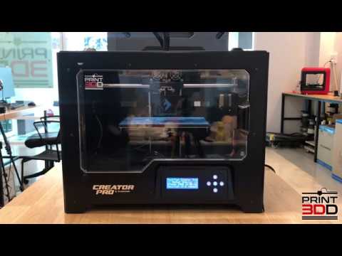 การ Load and Unload Filament Flashforge Creator Pro - YouTube