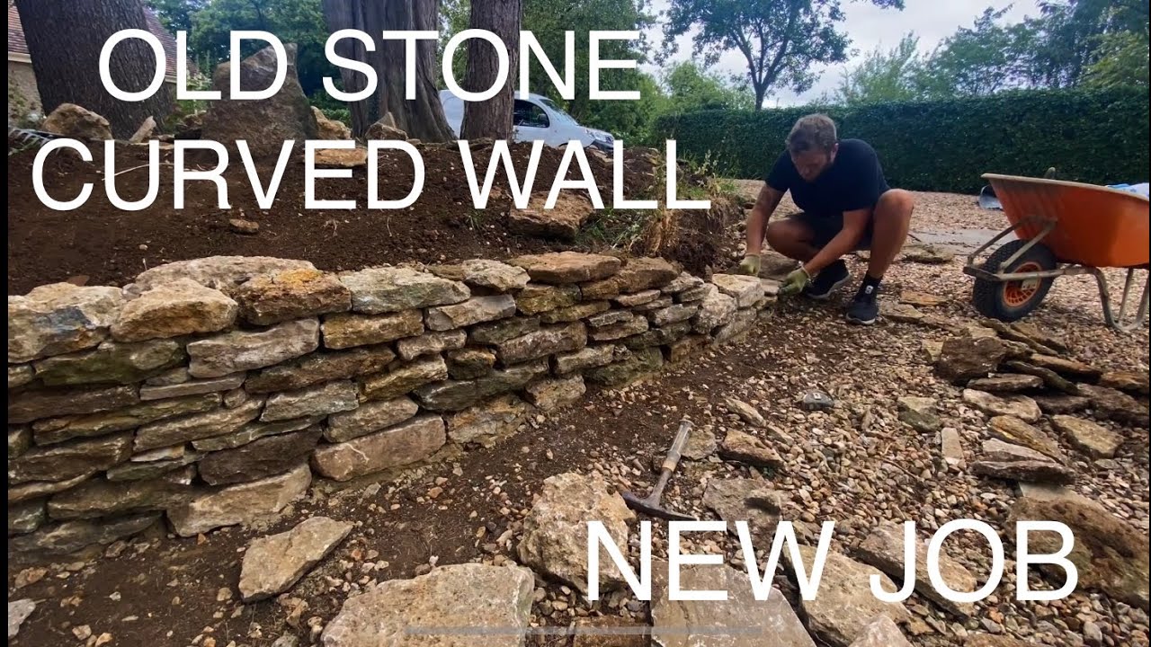 Building A Dry Stone Effect Wall Roundabout! - YouTube