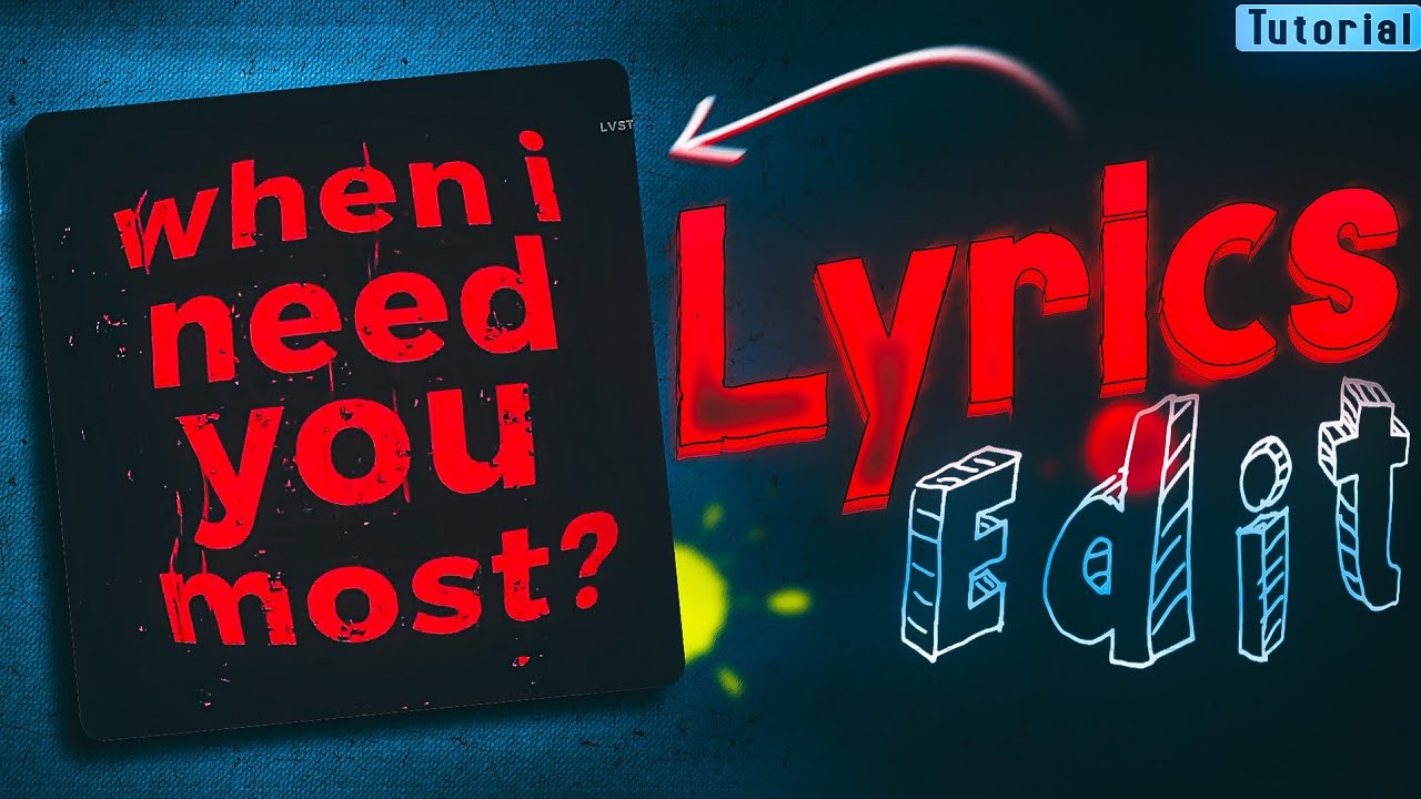 Edit Trending LYRICAL Video Easy TUTORIAL - YouTube