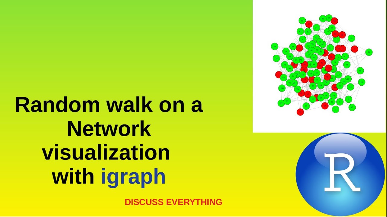 Igraph Tutorial Random Walk On Networks R Tutorials Visualization 1373