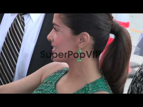 Salma Hayek greets fans at the Savages Premiere in Westwo...