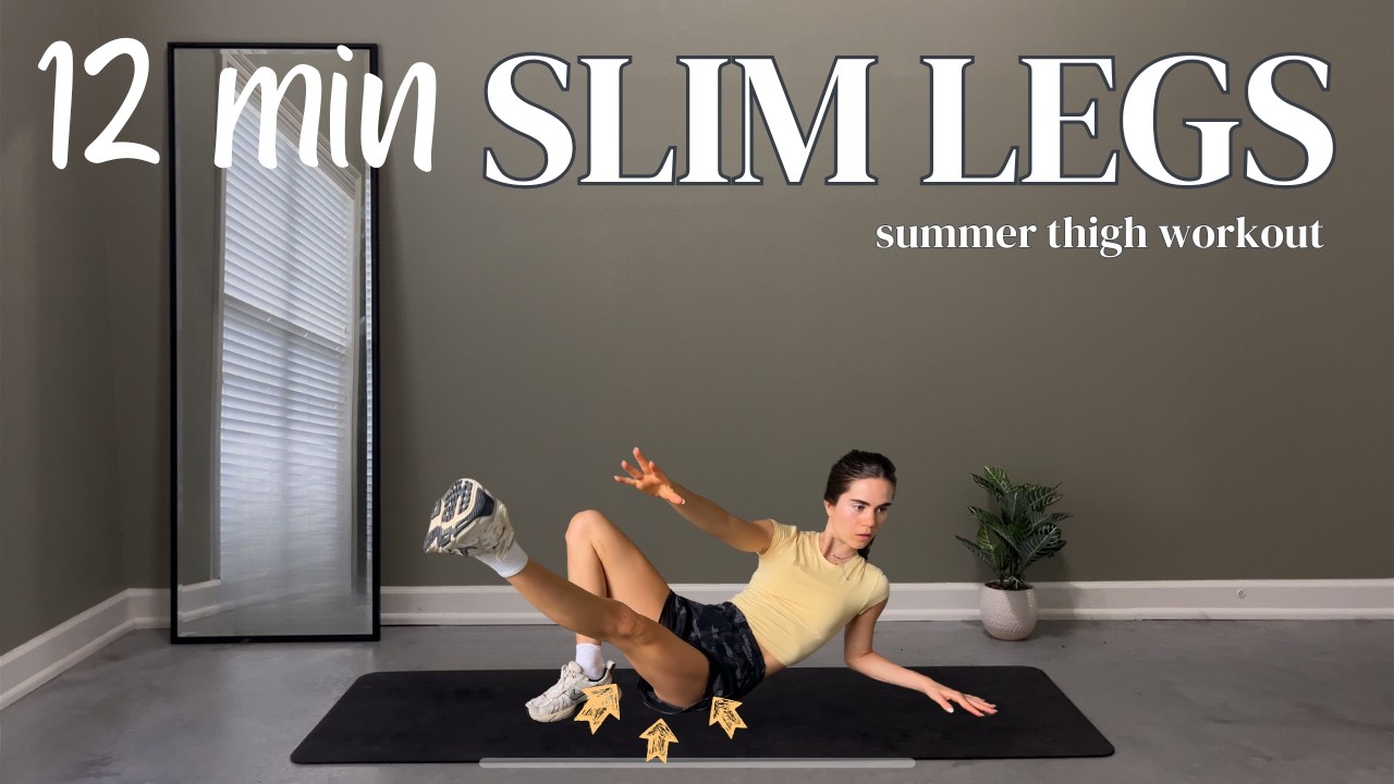 12 Min Slim Thigh Workout / No Equipment at Home Workout - Beginner ...